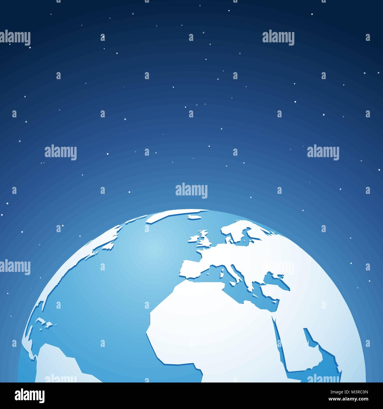world globe in space Stock Vector Image & Art - Alamy