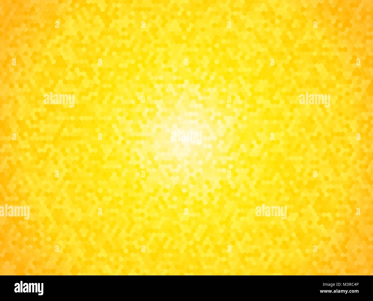 bright yellow hexagon background with vignette Stock Vector Image & Art ...