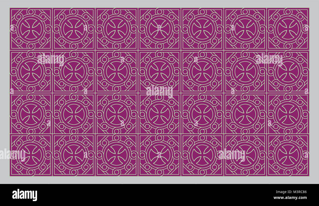 Coptic cross in decorative unit and pattern , High accuracy ,NO.21 ...