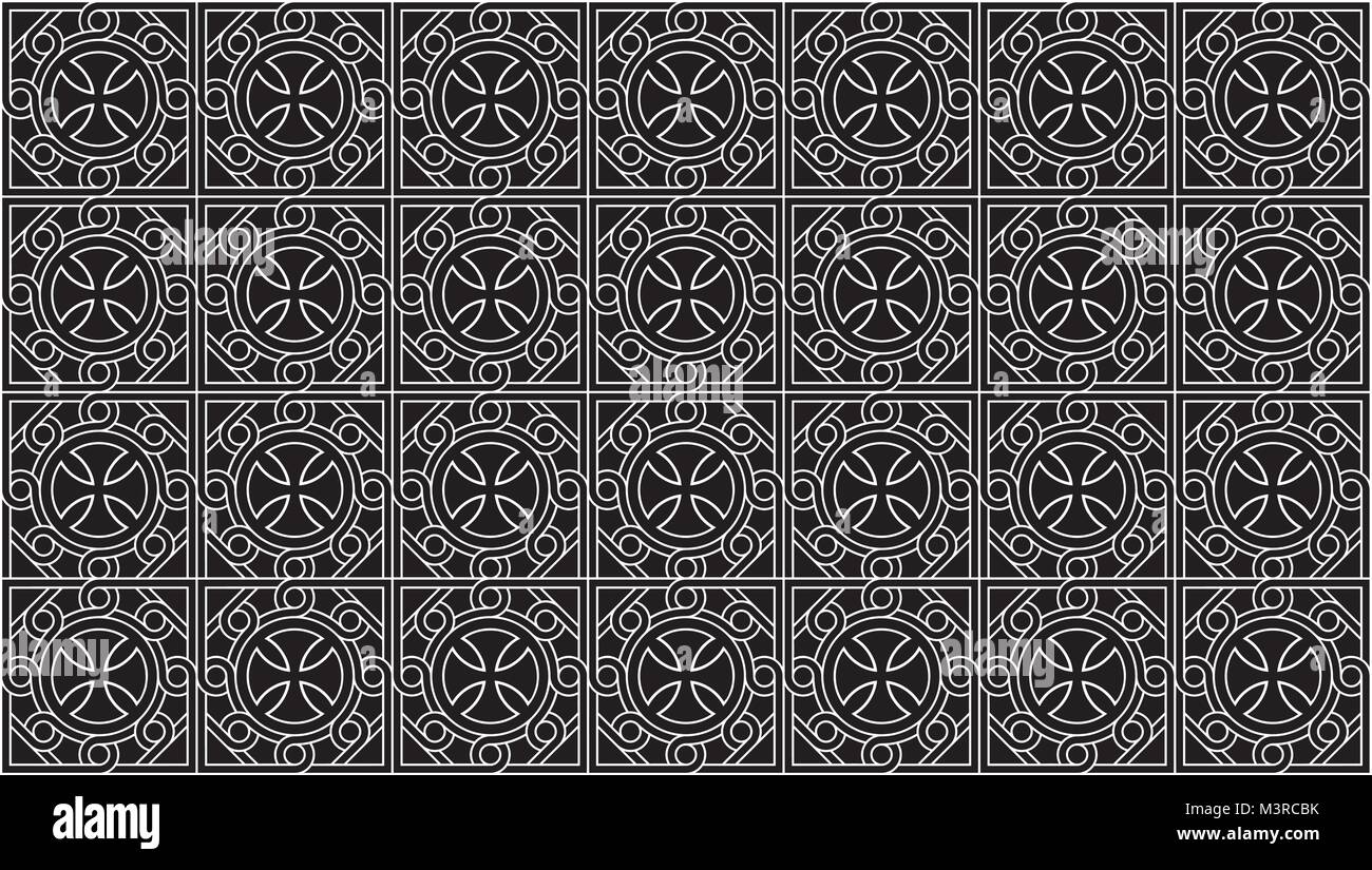 Coptic cross in decorative unit and pattern , High accuracy ,NO.21 ...