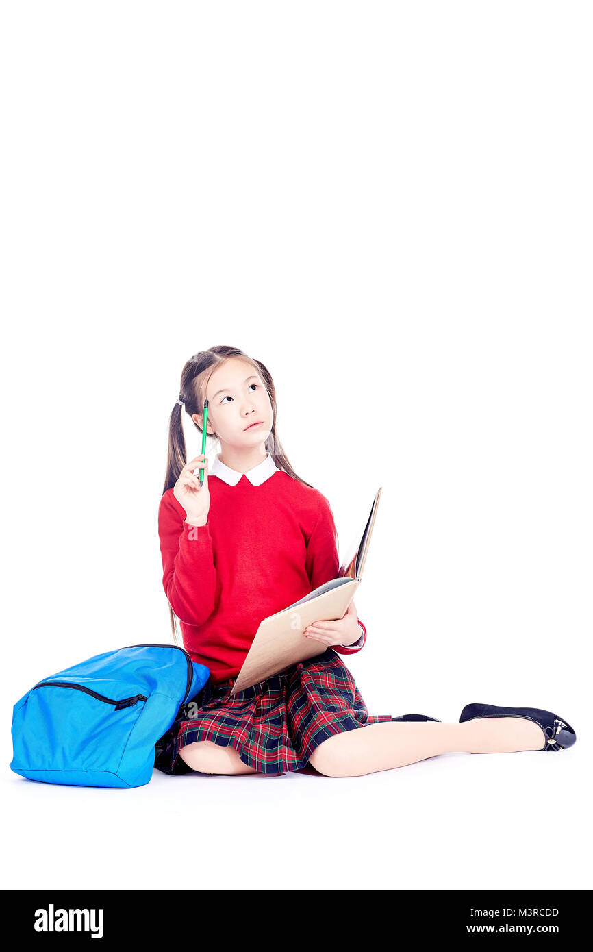 Asian student doing homework Stock Photo - Alamy