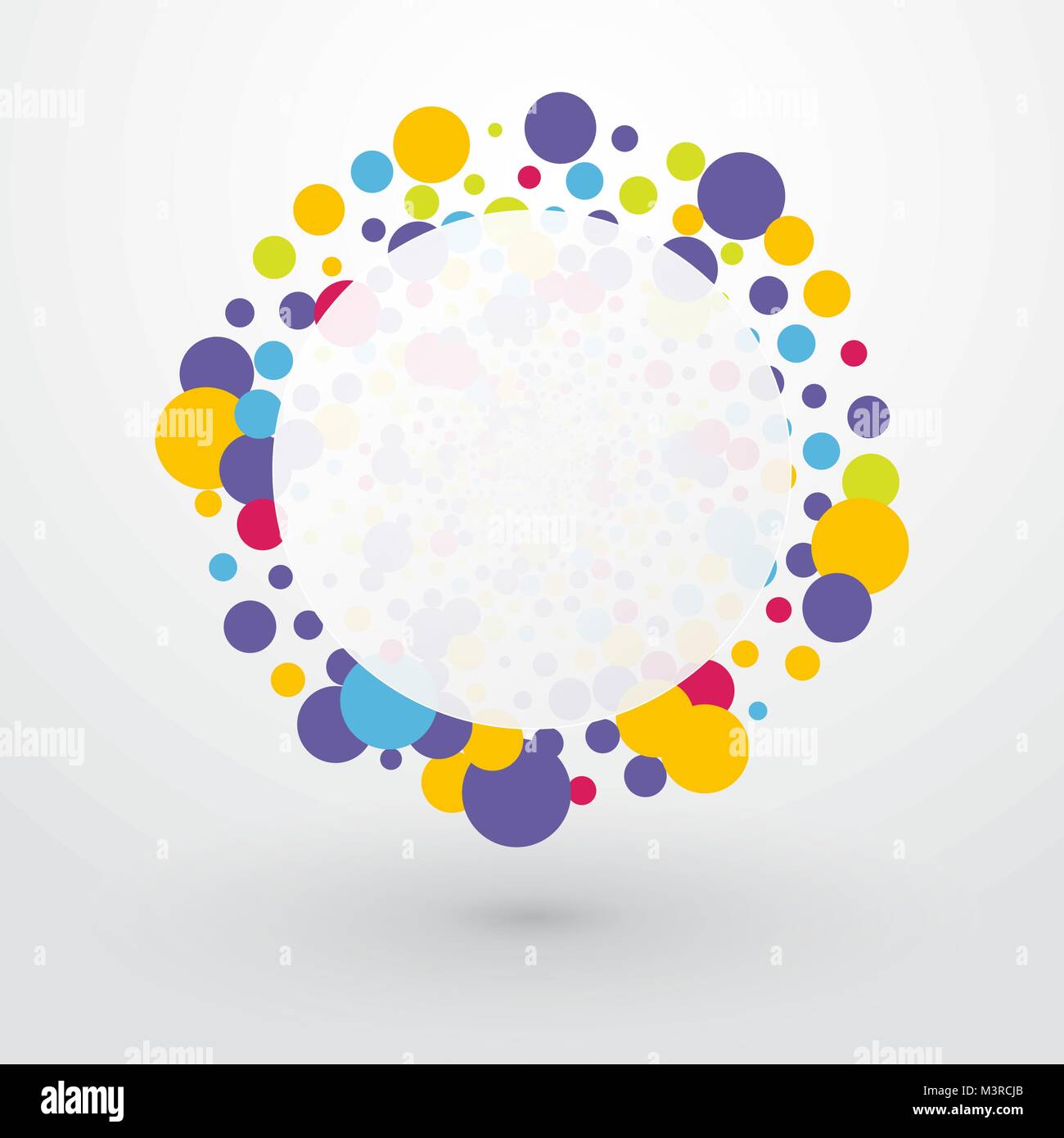 Colorful bubbles with place for text Stock Vector Image & Art - Alamy