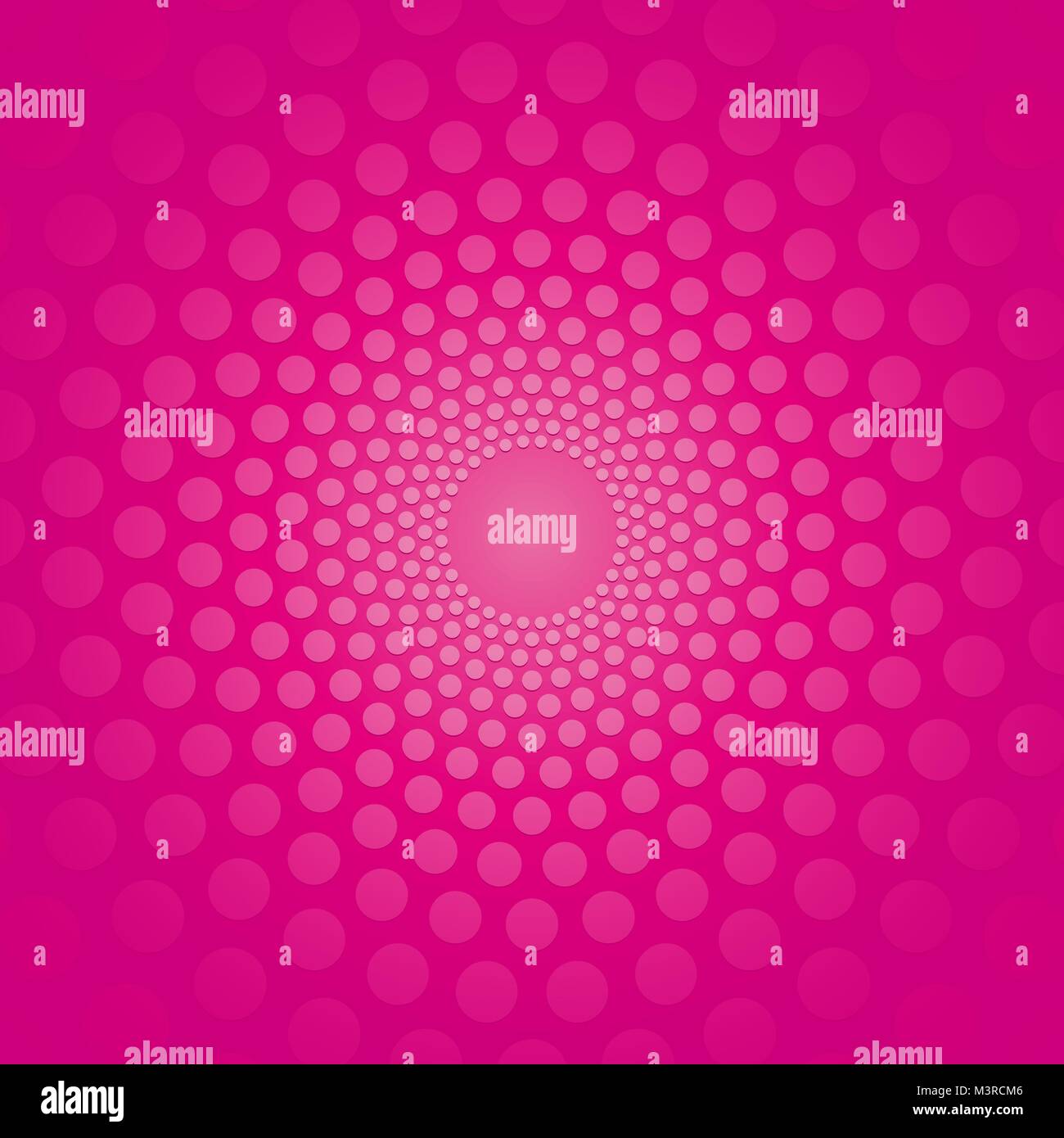 pink circular background with polka dots Stock Vector Image & Art - Alamy