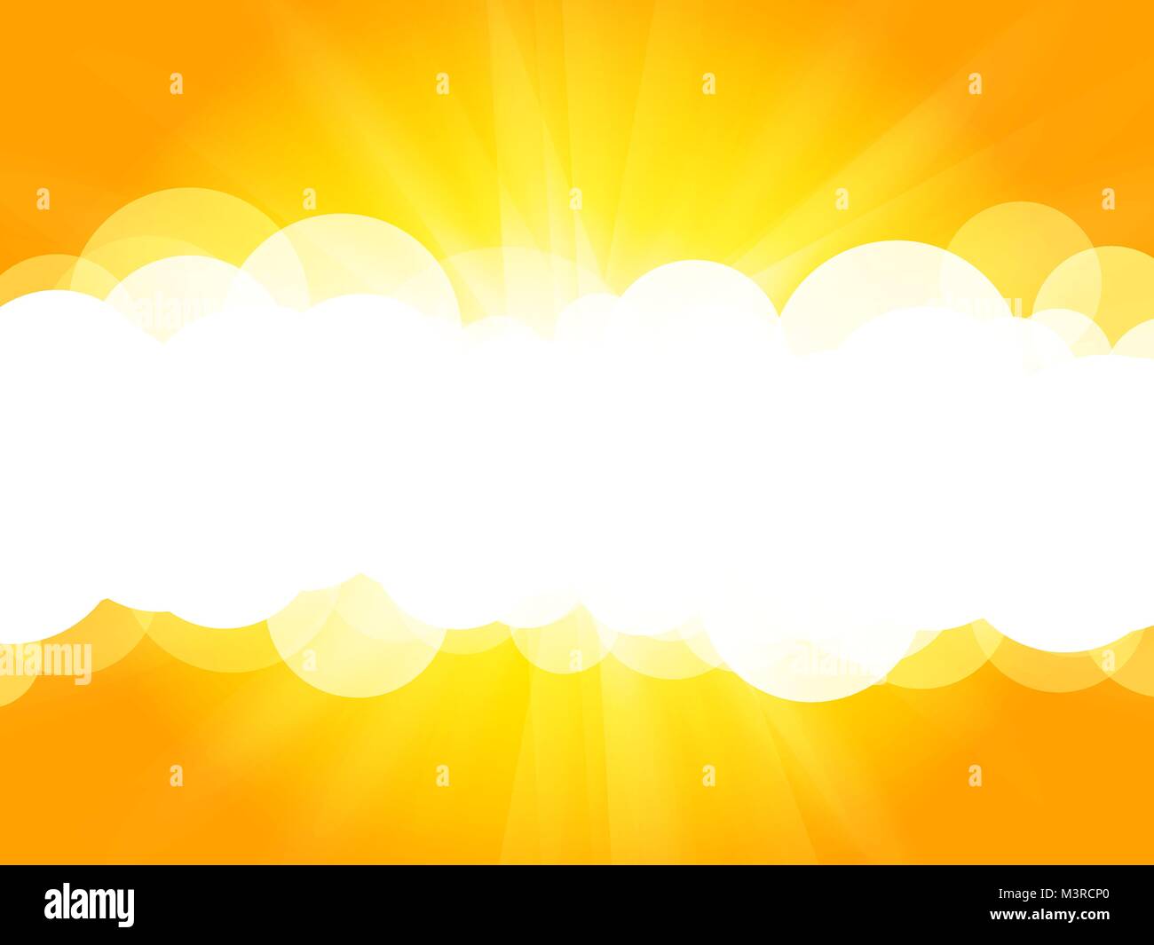 Rays of sunlight clouds Stock Vector Images - Alamy