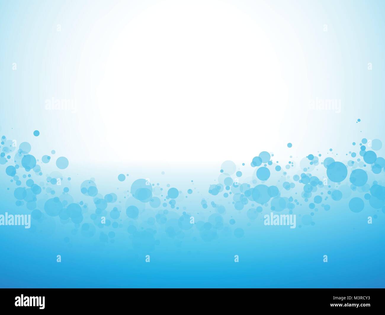 Blue Ocean Wave Bubbles Background Stock Vector Image And Art Alamy