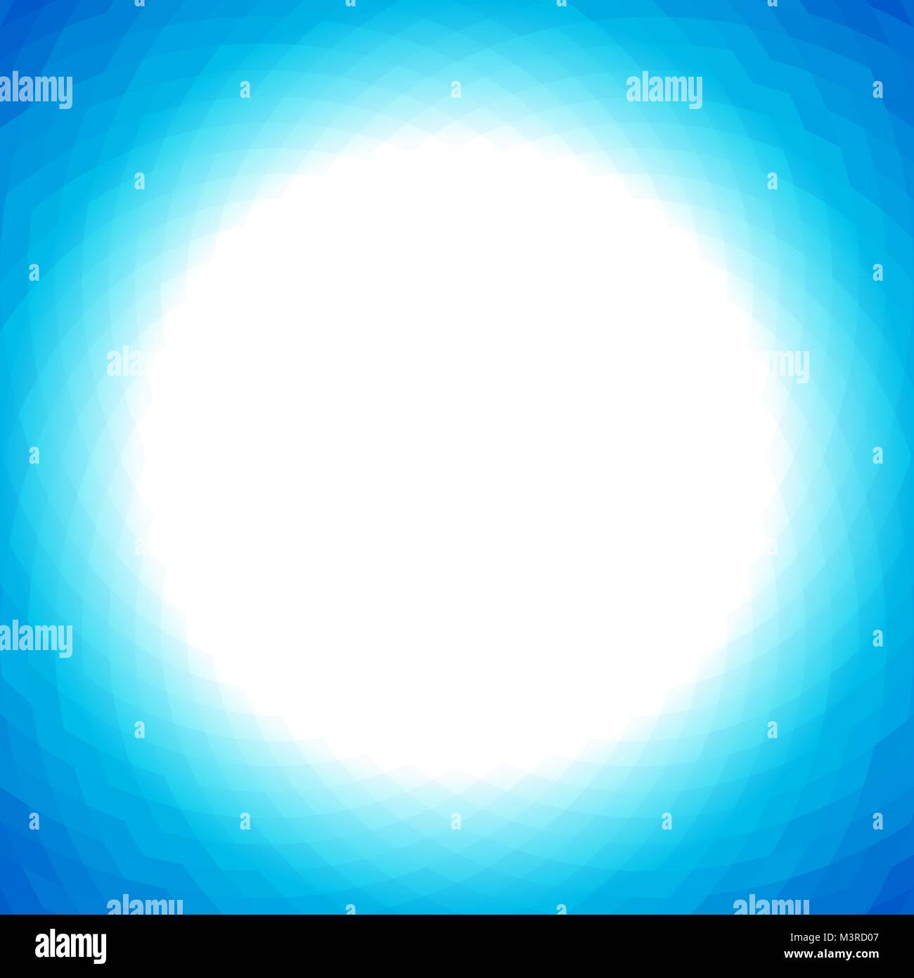 Bright lights blue geometric background with white center Stock Vector ...