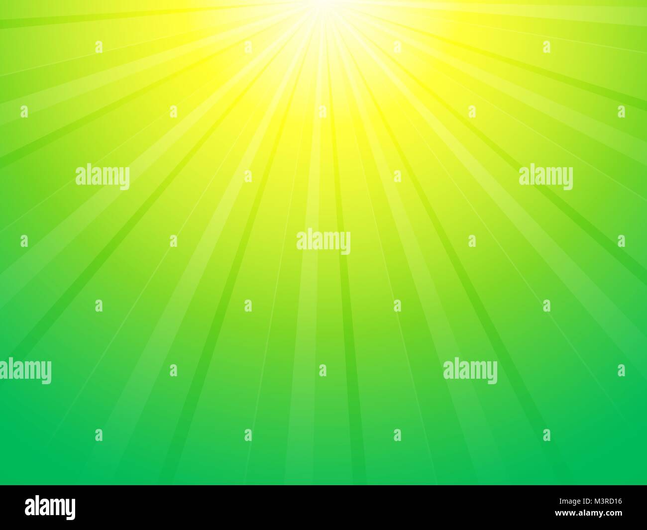Green Sun Rays Background