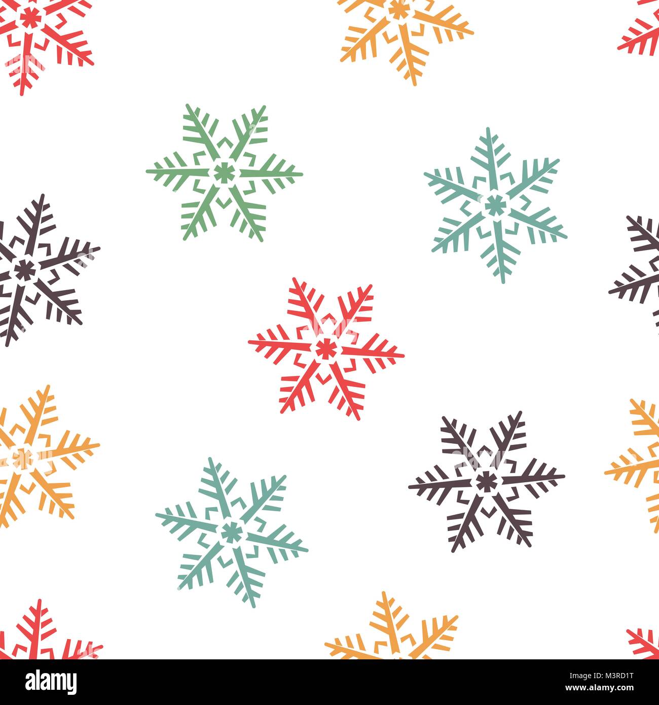 abstract winter seamless background with snowflakes motive Stock Vector ...