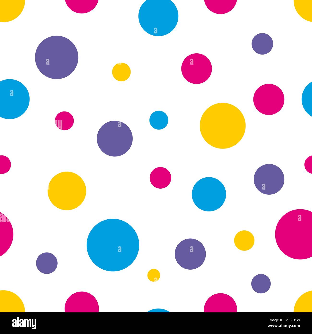 Polka Dot Seamless Colorful Background Stock Vector Image And Art Alamy