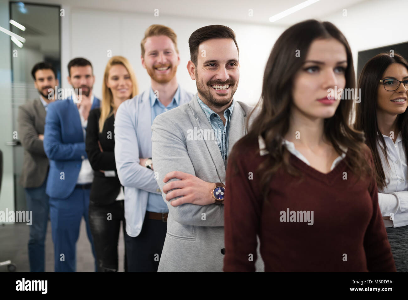 Team portrait at work casual hi-res stock photography and images - Alamy