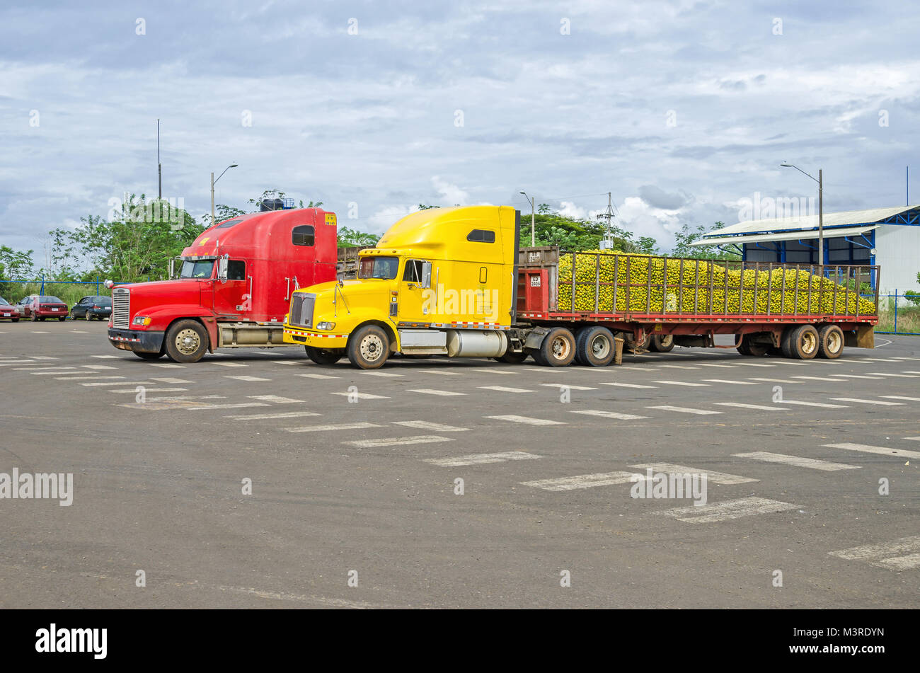 Transporting fruits truck hi-res stock photography and images - Alamy