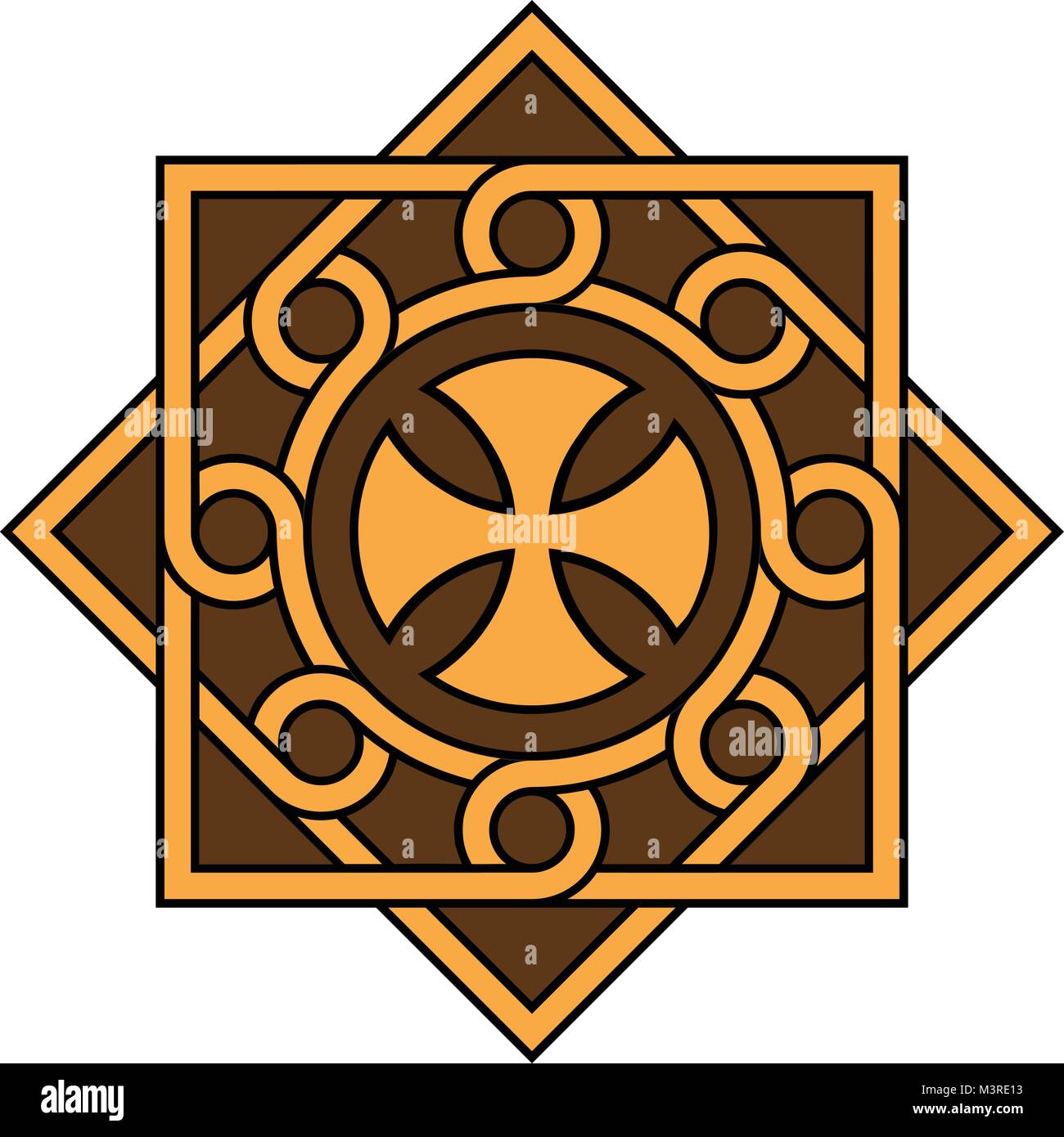 Coptic cross in decorative unit and pattern , High accuracy ,NO.21 ...