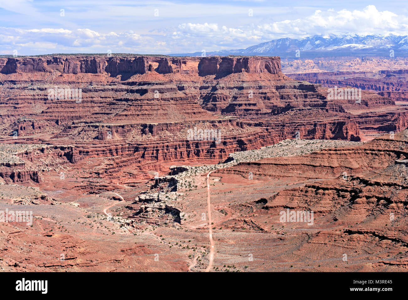 Shafer Trail Road into the Red Rocks Country of Canyonlands National ...