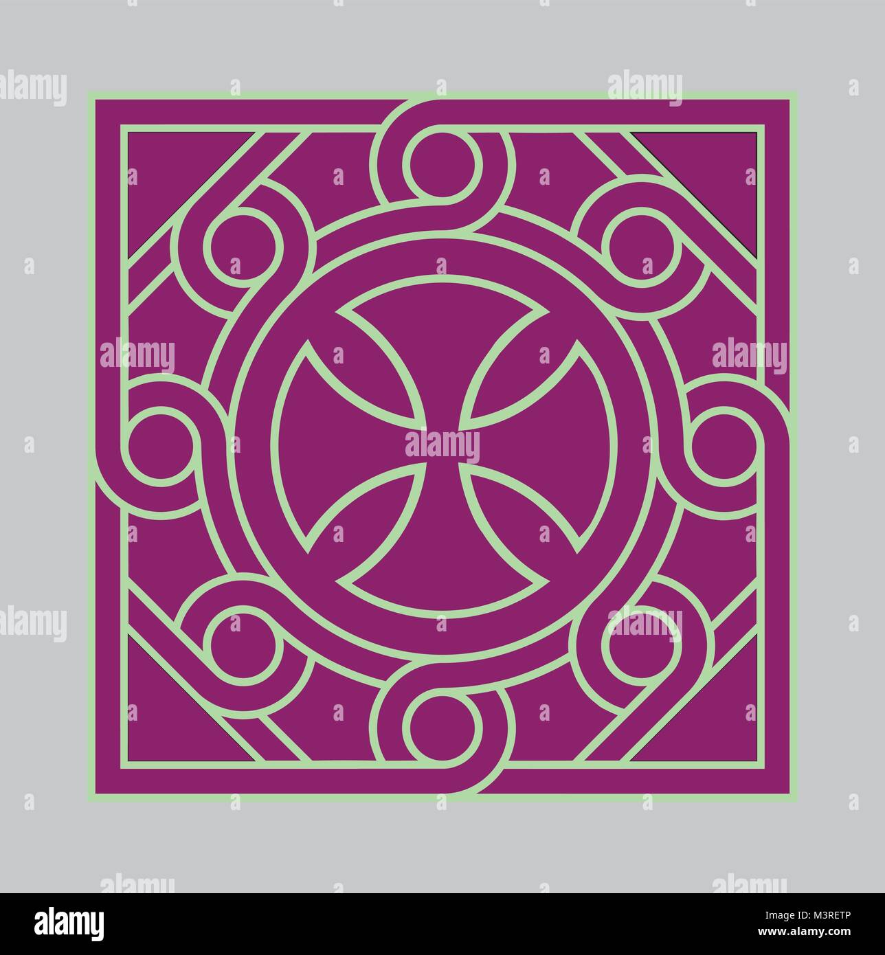 Coptic cross in decorative unit and pattern , High accuracy ,NO.21 ...