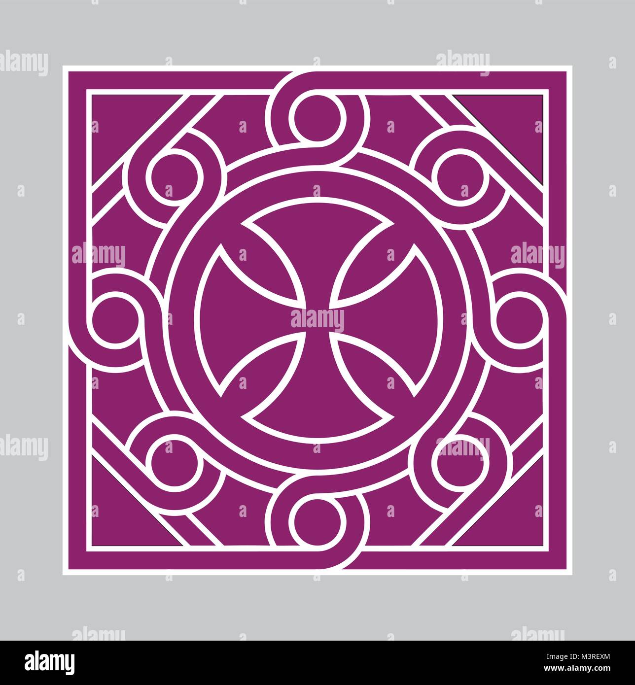 Coptic cross in decorative unit and pattern , High accuracy ,NO.21 ...