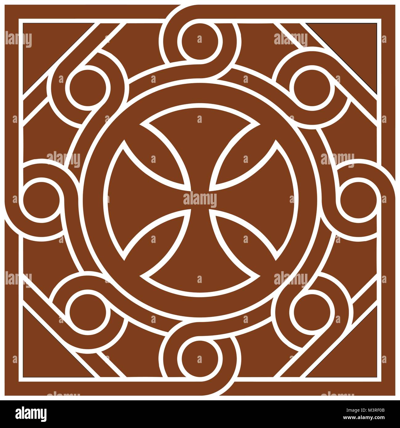 Coptic cross in decorative unit and pattern , High accuracy ,NO.21 ...