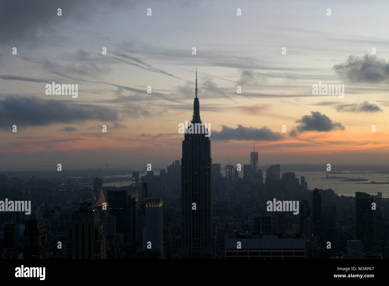 Aerial view rockefeller center new york hi-res stock photography and ...