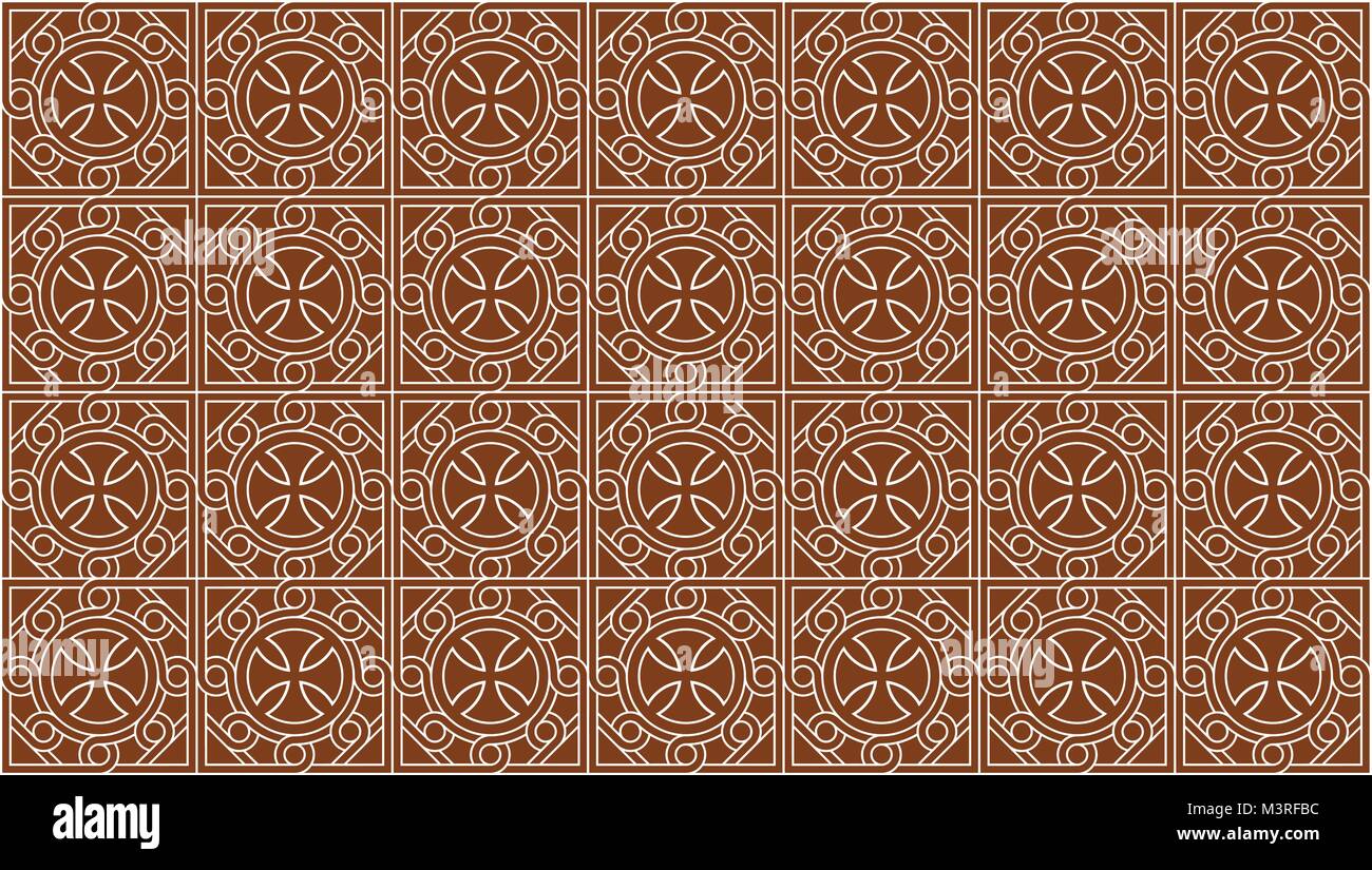 Coptic cross in decorative unit and pattern , High accuracy ,NO.21 ...