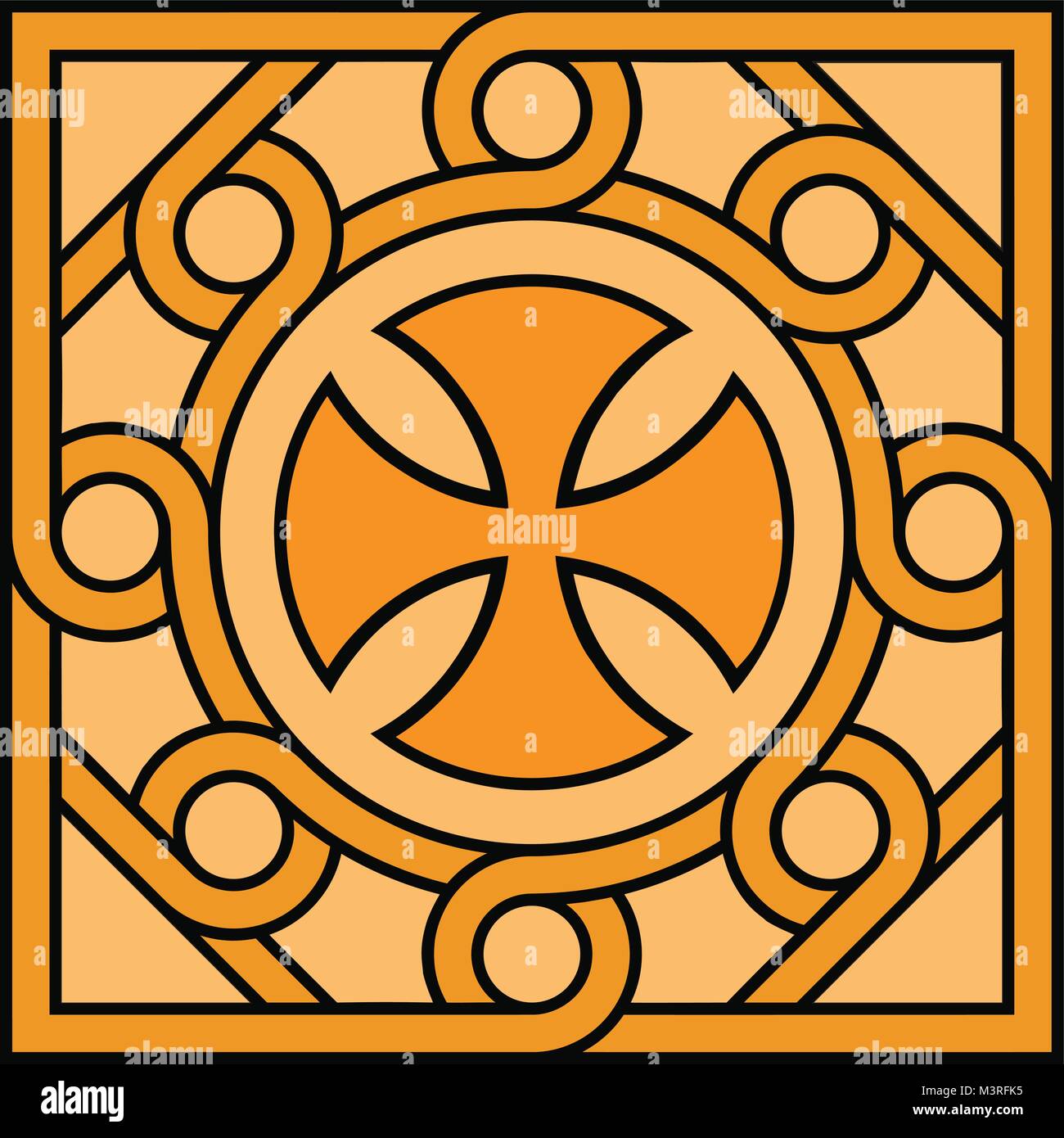 Coptic cross in decorative unit and pattern , High accuracy ,NO.21 ...