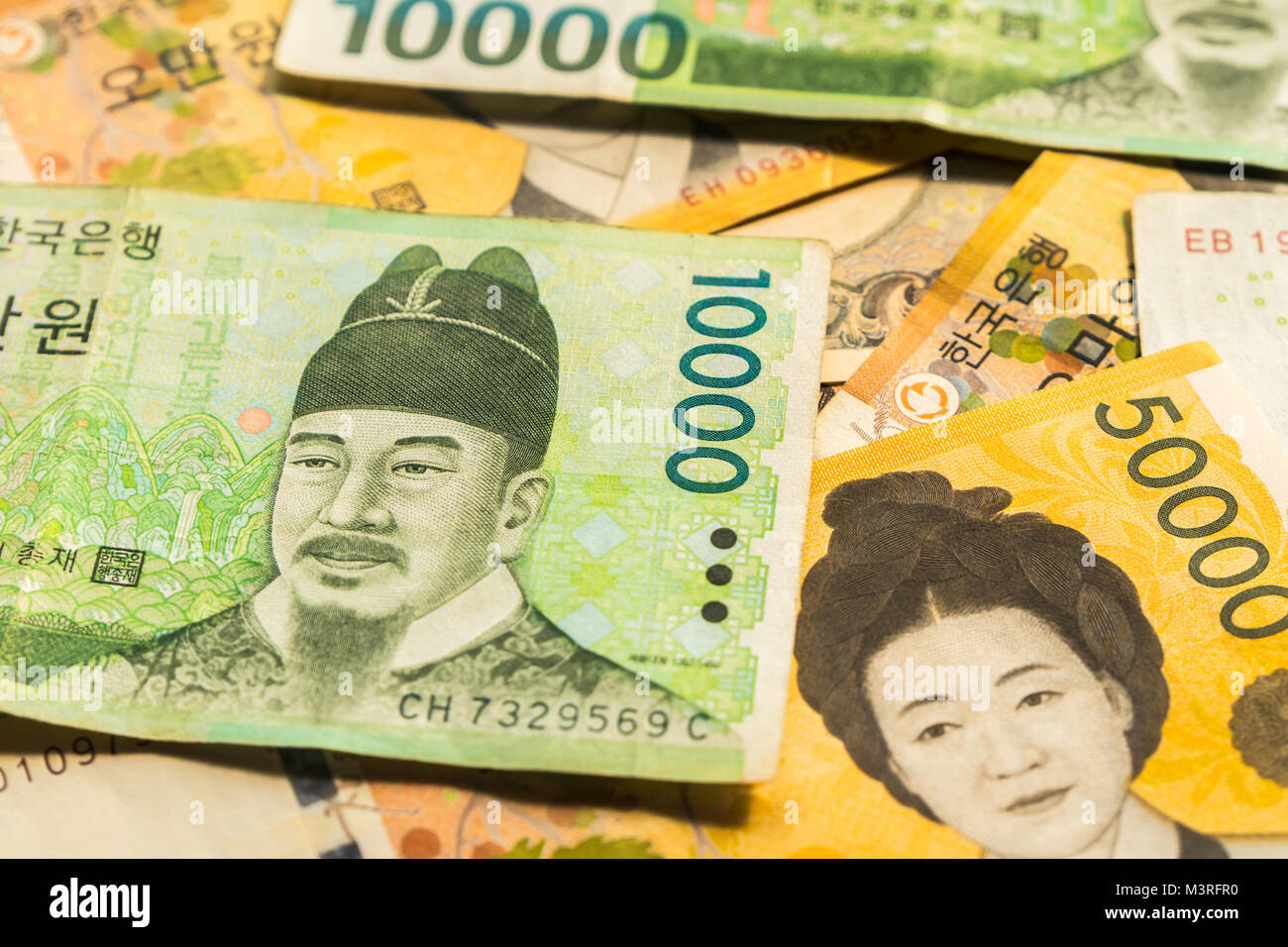 Korean money hi-res stock photography and images - Alamy