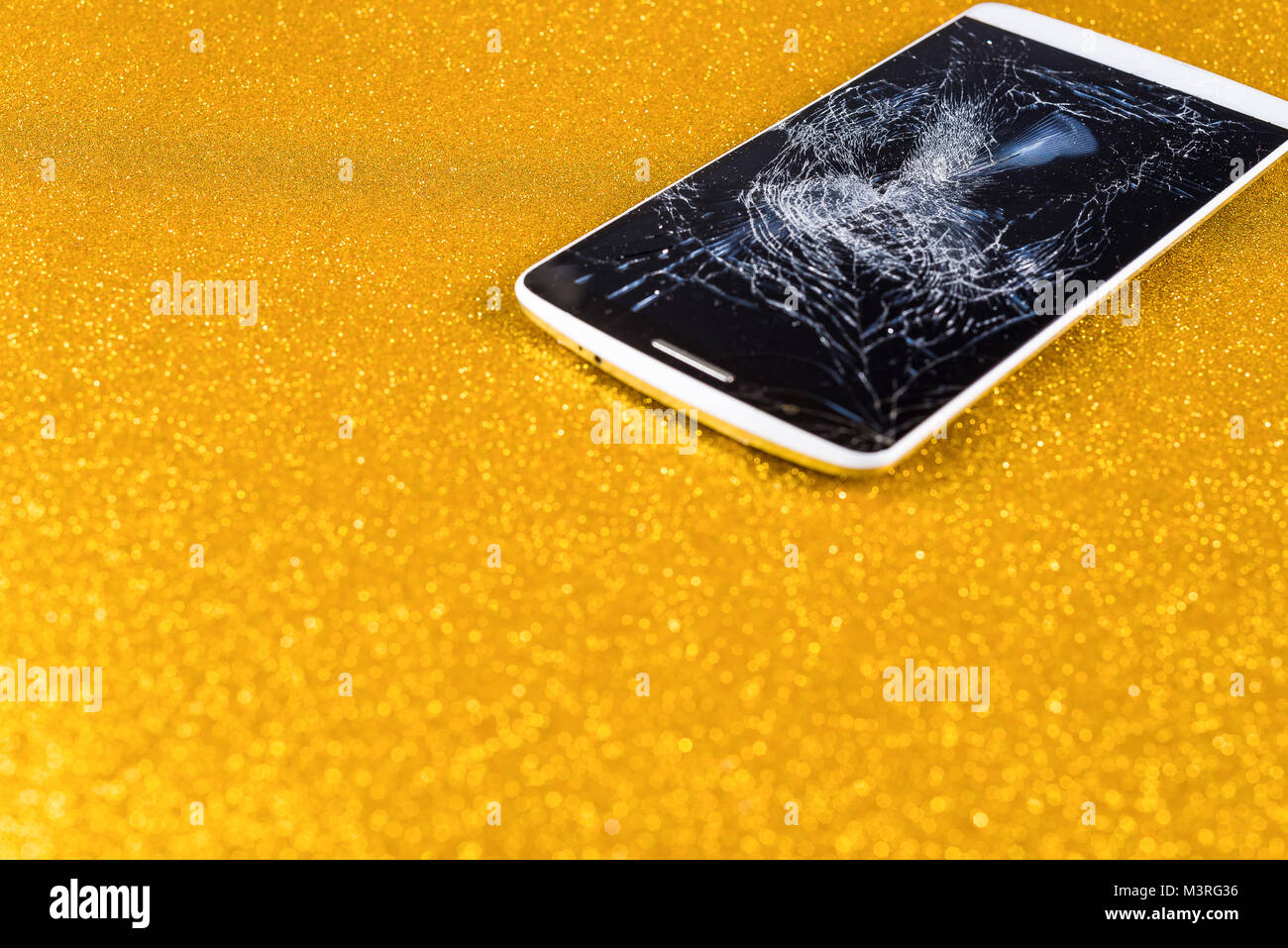 Mobile Smart Phone with cracked screen maintenance, phone Stock Photo ...