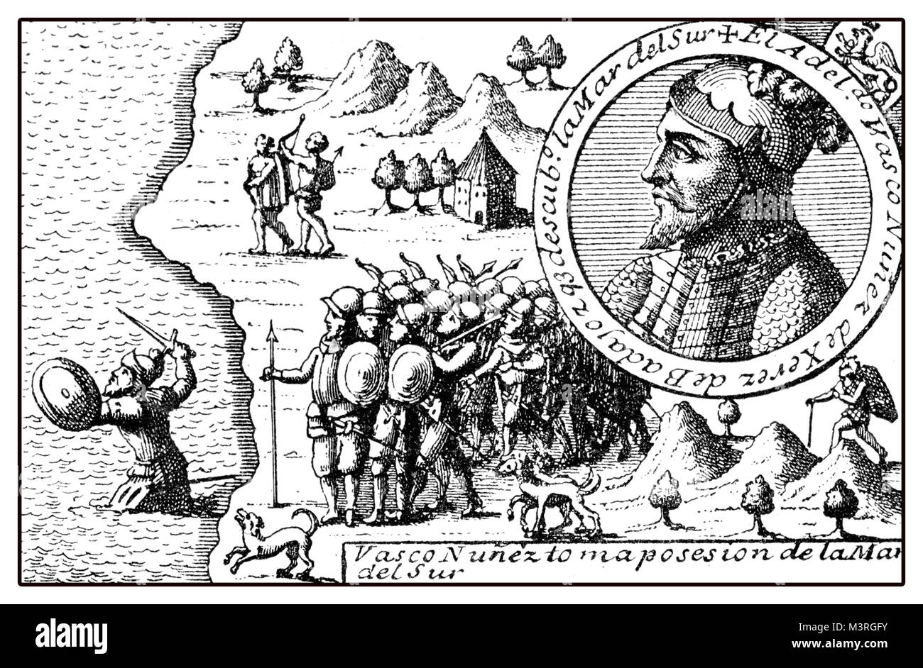 Portrait vasco nunez de balboa hi-res stock photography and images - Alamy