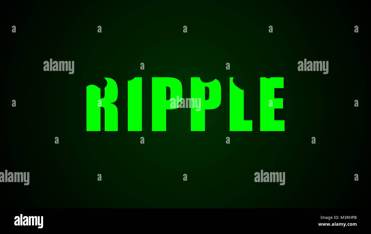 Ripple text. Abstract background. Digital 3d rendering Stock Photo - Alamy