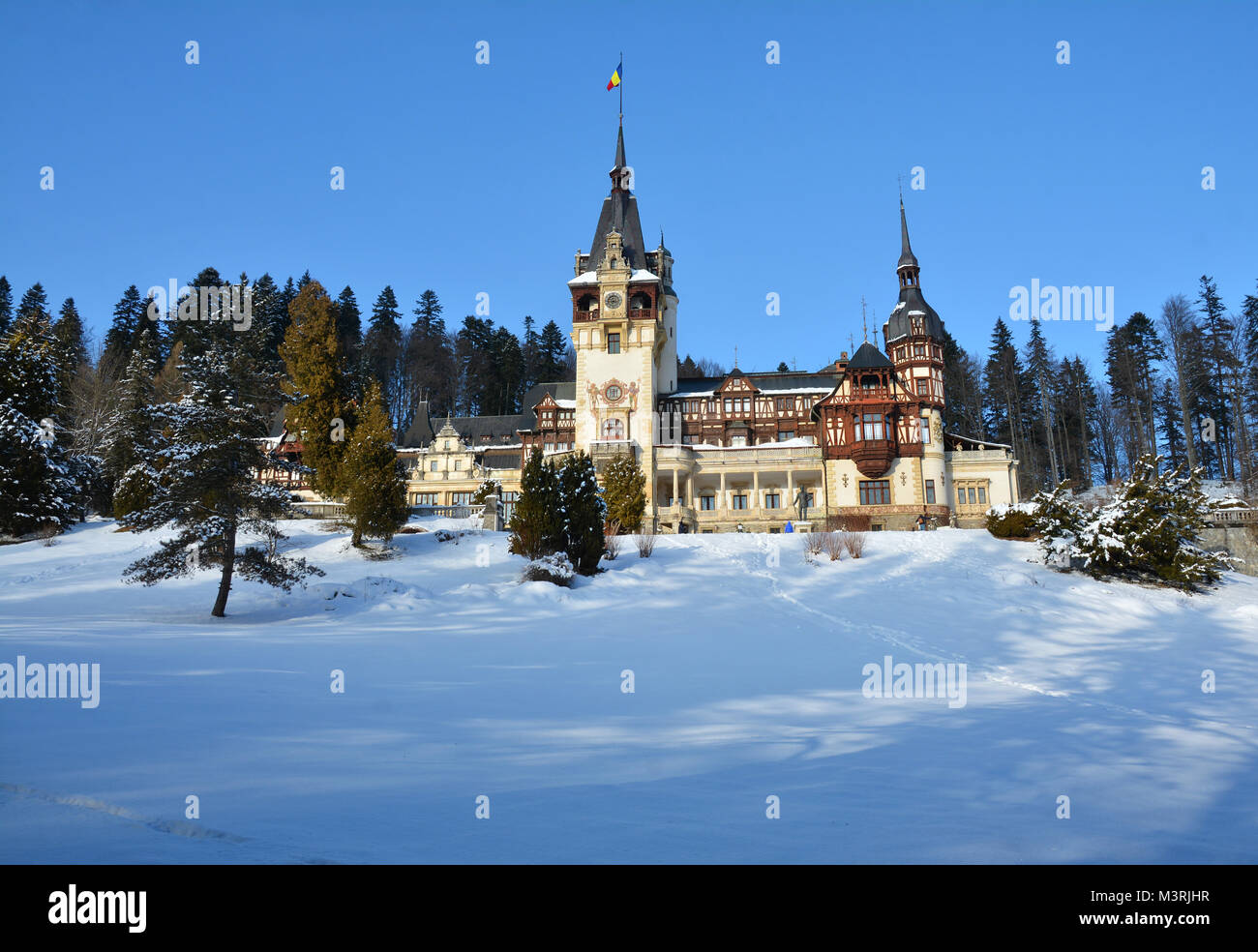 Clock tower beautiful peles castle hi-res stock photography and images ...