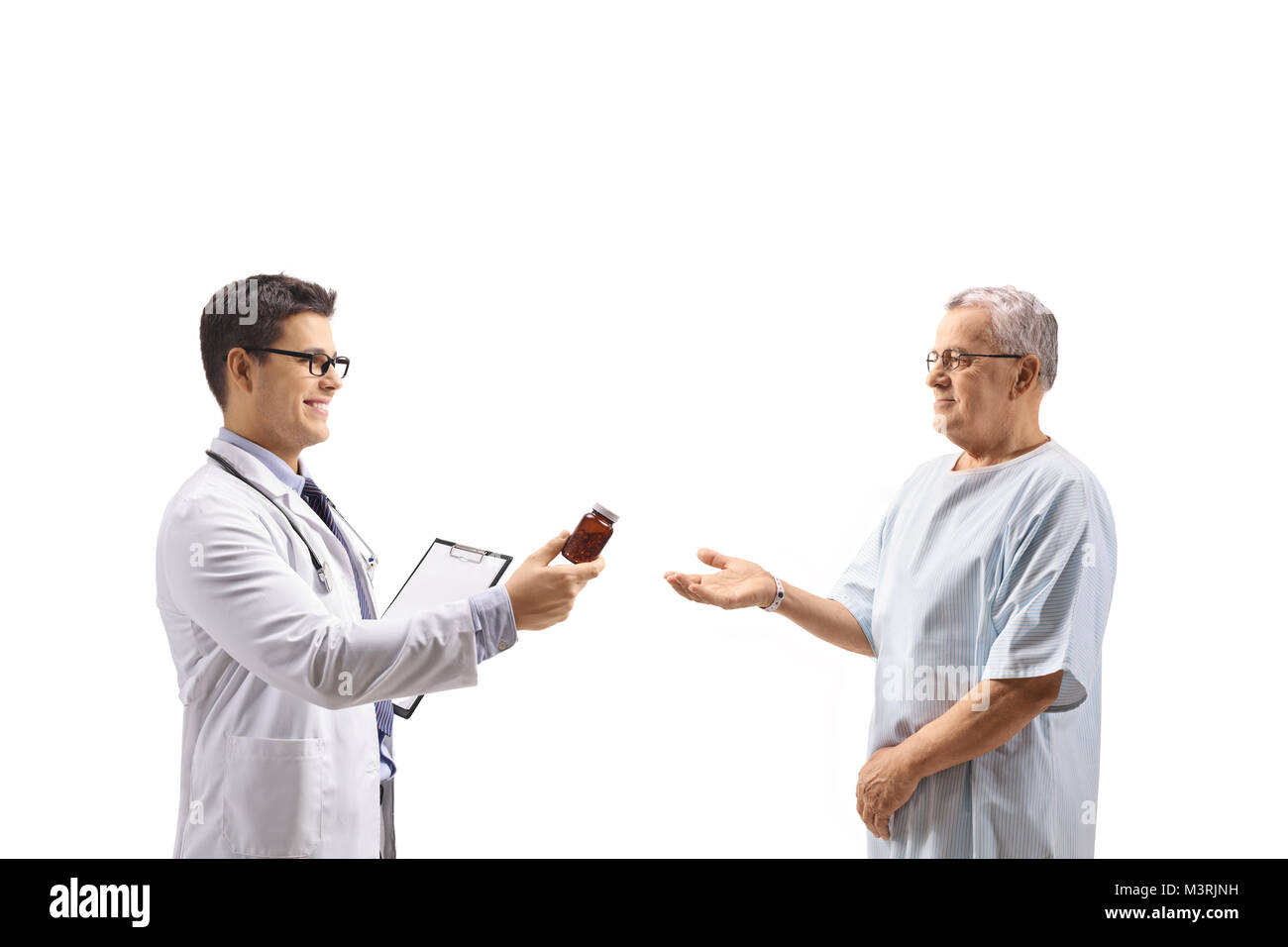 Giving medicine patient Cut Out Stock Images & Pictures - Alamy