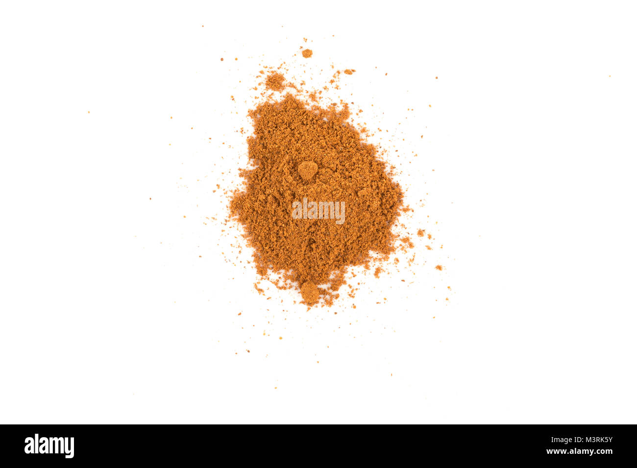 cinnamon powder isolated on a white background Stock Photo - Alamy