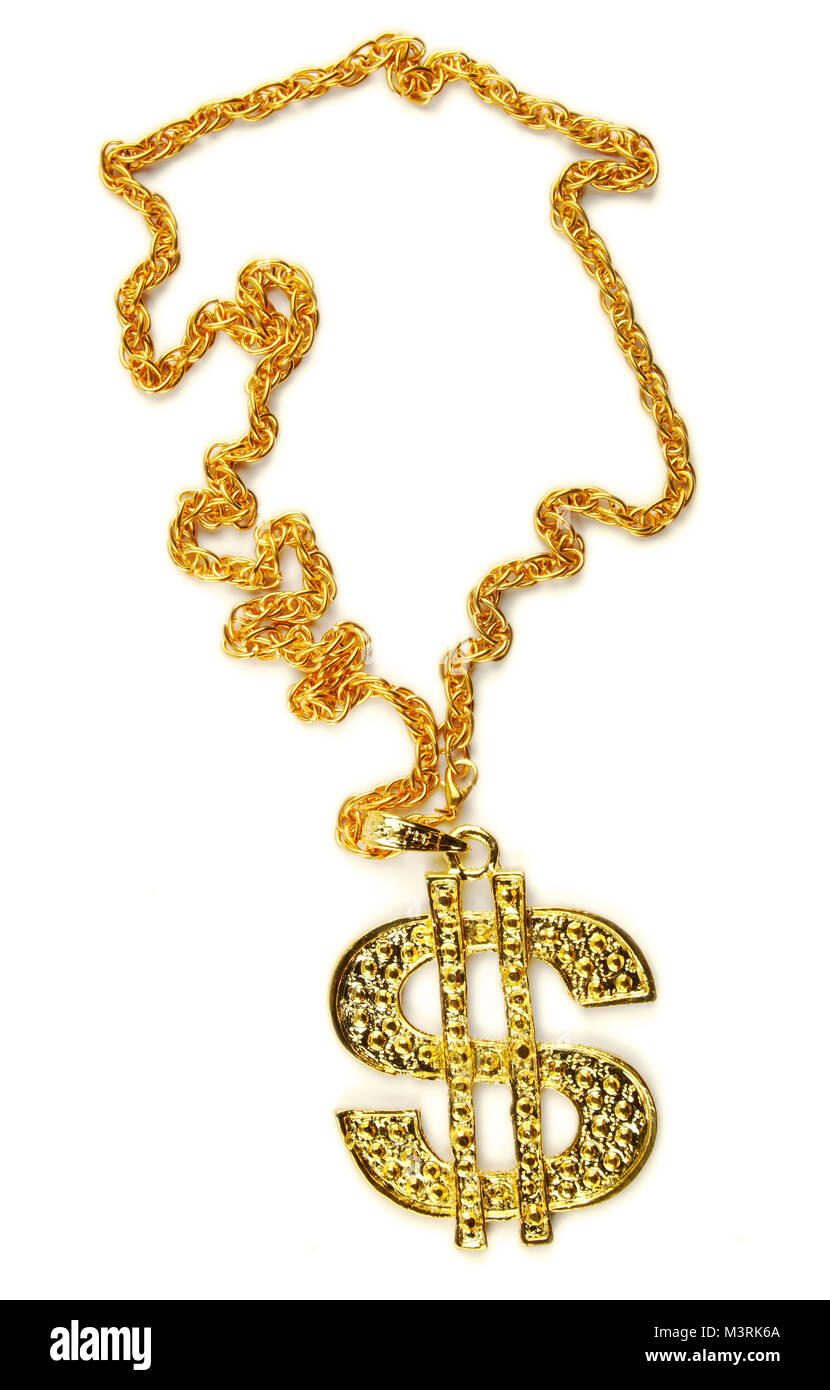 Gold Chain Money Sign
