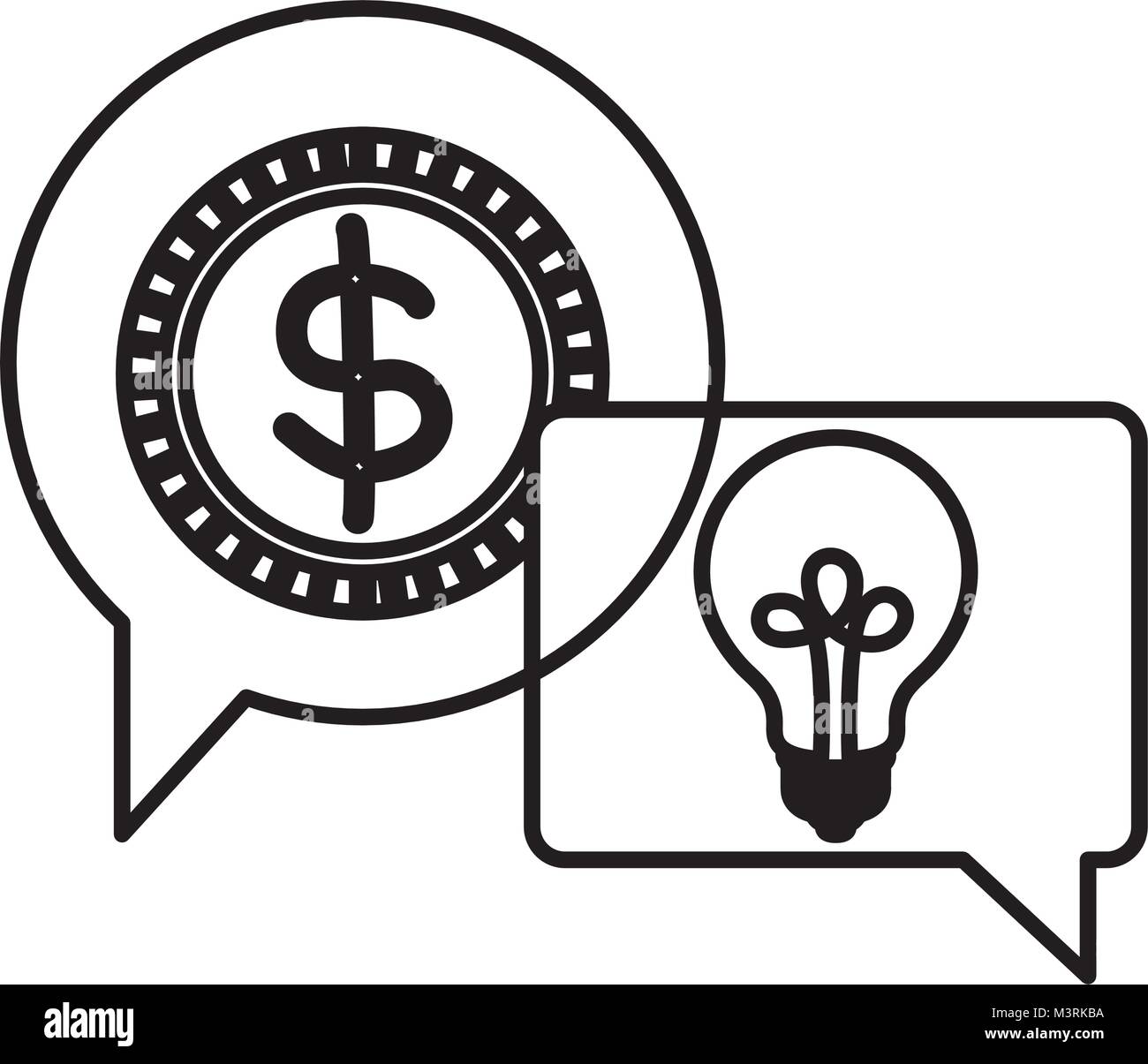 Money symbol bubbles Stock Vector Images - Alamy