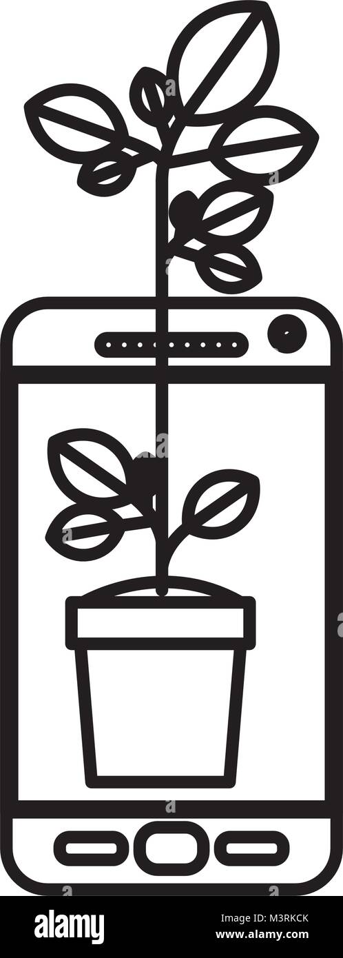 Plant pot project icon Stock Vector Images - Alamy