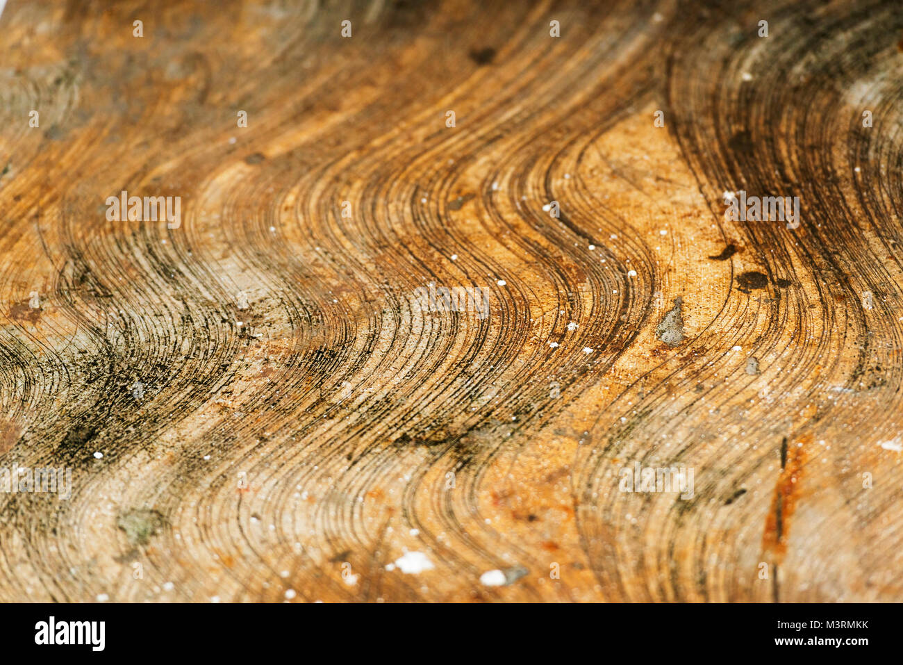Concrete floor with curved patterns and stains Stock Photo - Alamy