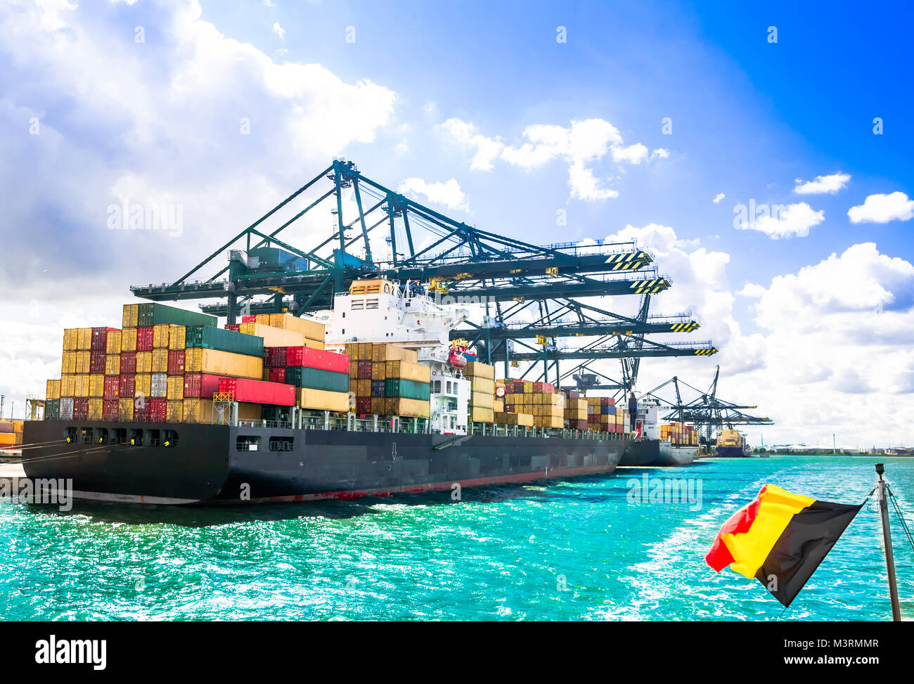 Belgium antwerp freighter ship in hi-res stock photography and images ...