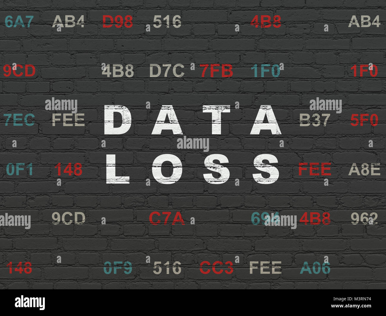 Data concept: Data Loss on wall background Stock Photo - Alamy