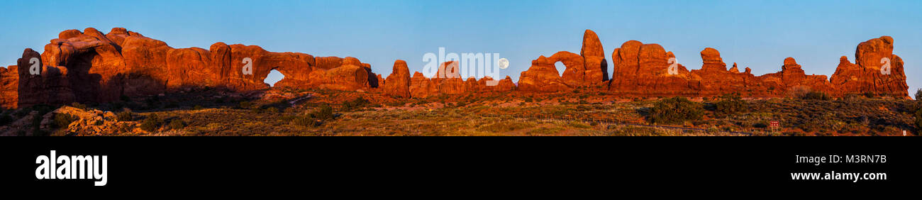Supermoon at the Windows Stock Photo - Alamy