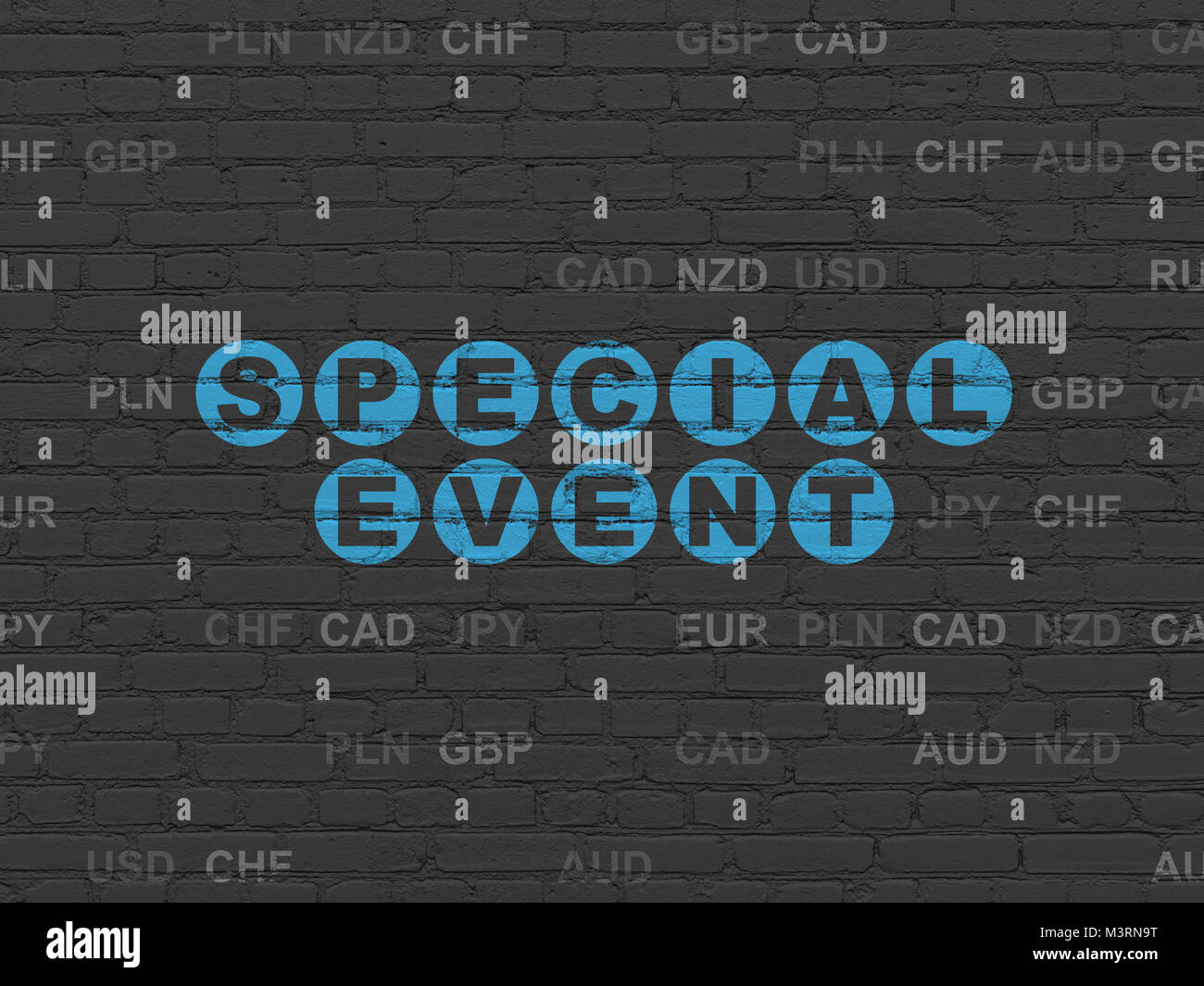 Business concept: Special Event on wall background Stock Photo - Alamy