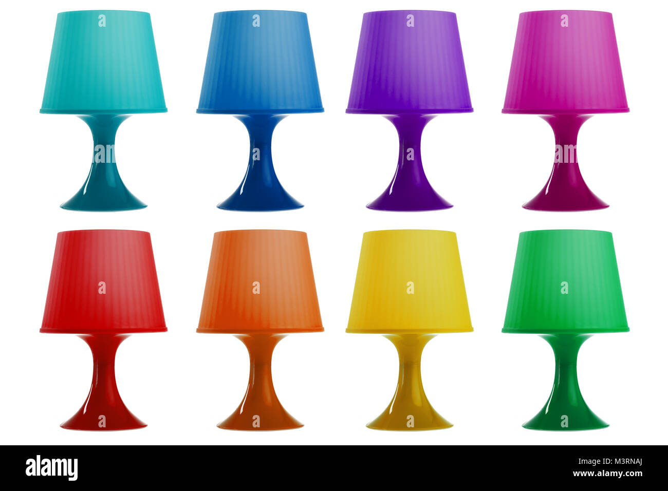 Purple table lamp Cut Out Stock Images & Pictures - Alamy