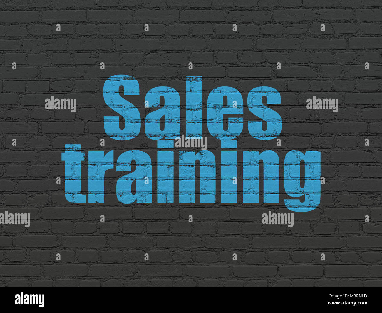 Advertising concept: Sales Training on wall background Stock Photo - Alamy