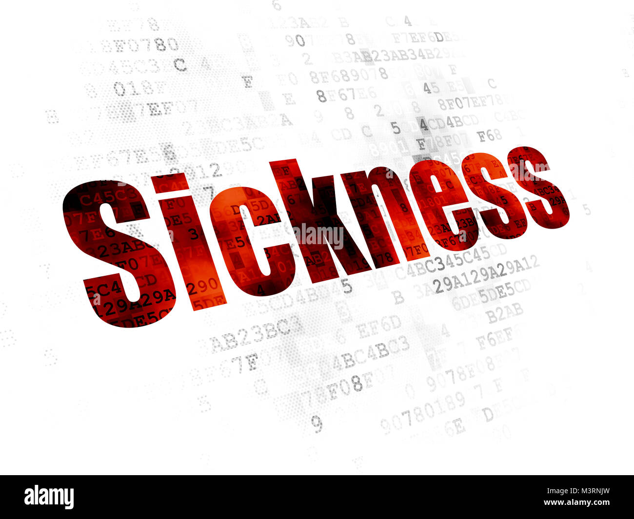 Medicine concept: Sickness on Digital background Stock Photo - Alamy