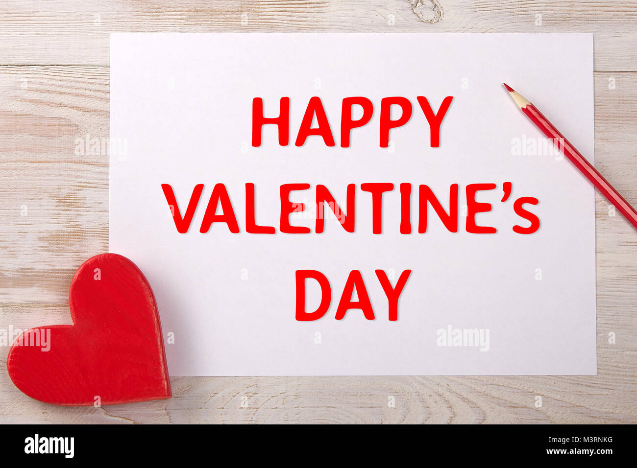 message for the beloved. red bright heart on Valentine's day. With love ...