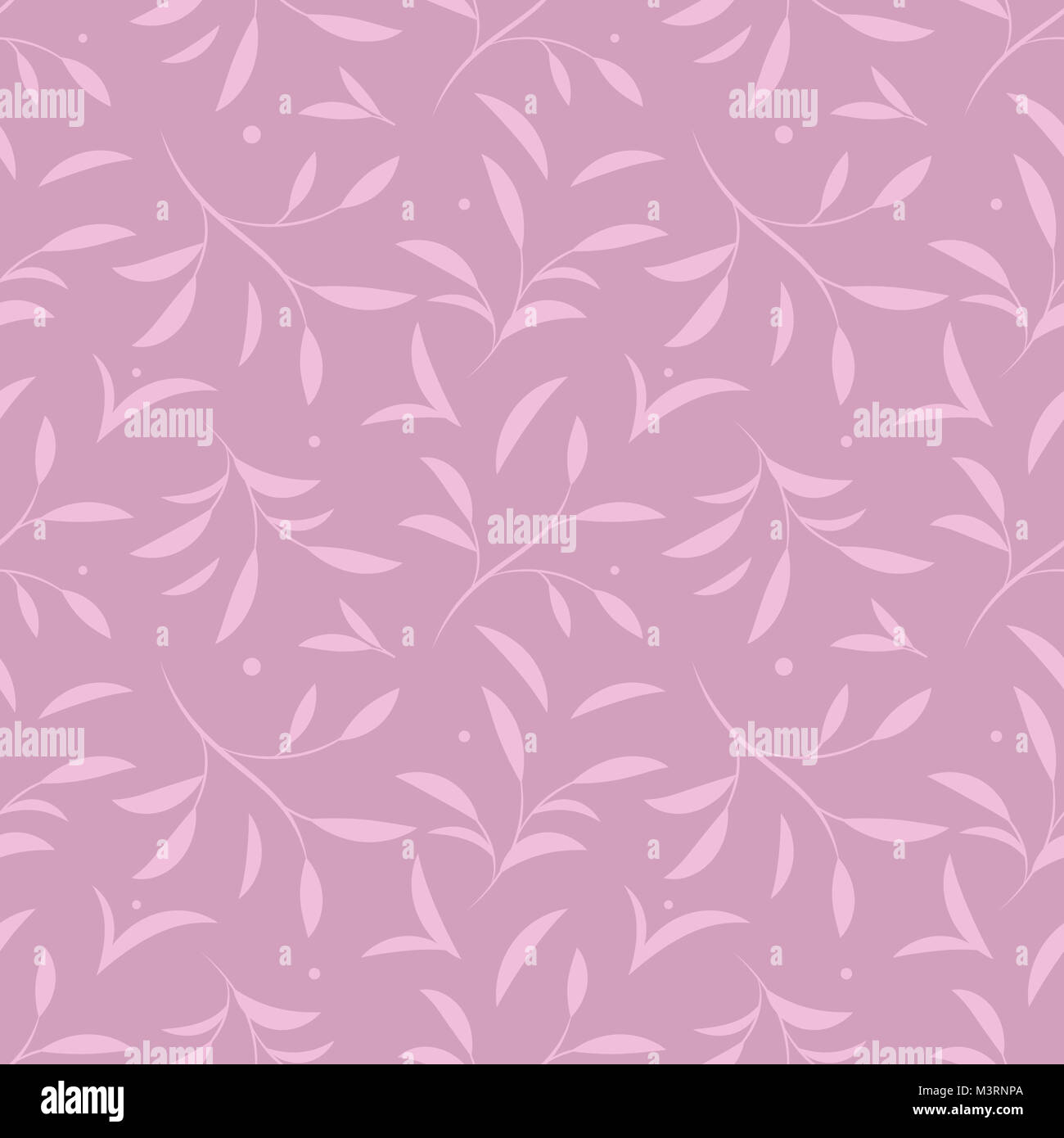 Seamless pink background with an allover nature-inspired Stock Photo ...