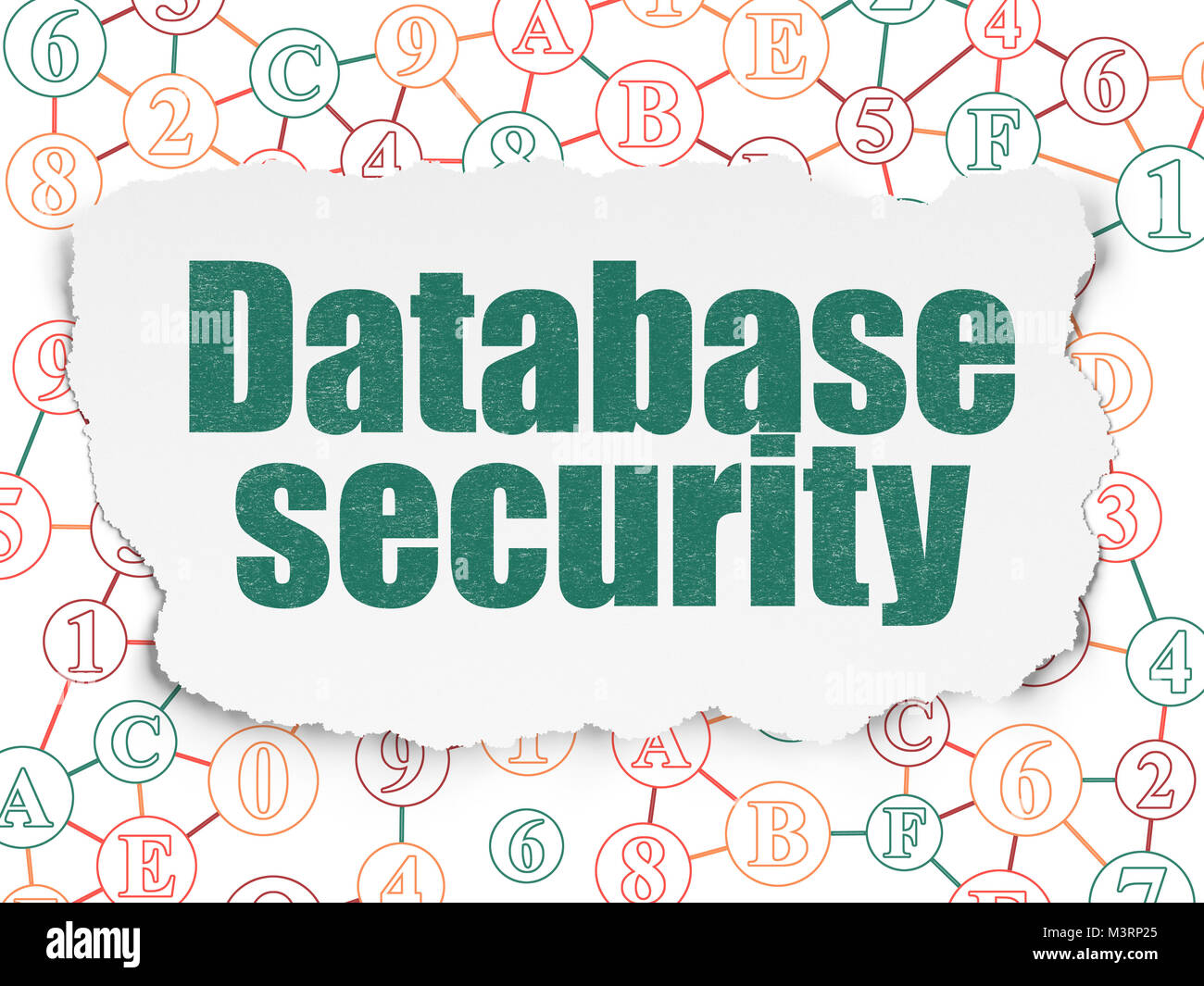 Software concept: Database Security on Torn Paper background Stock Photo - Alamy