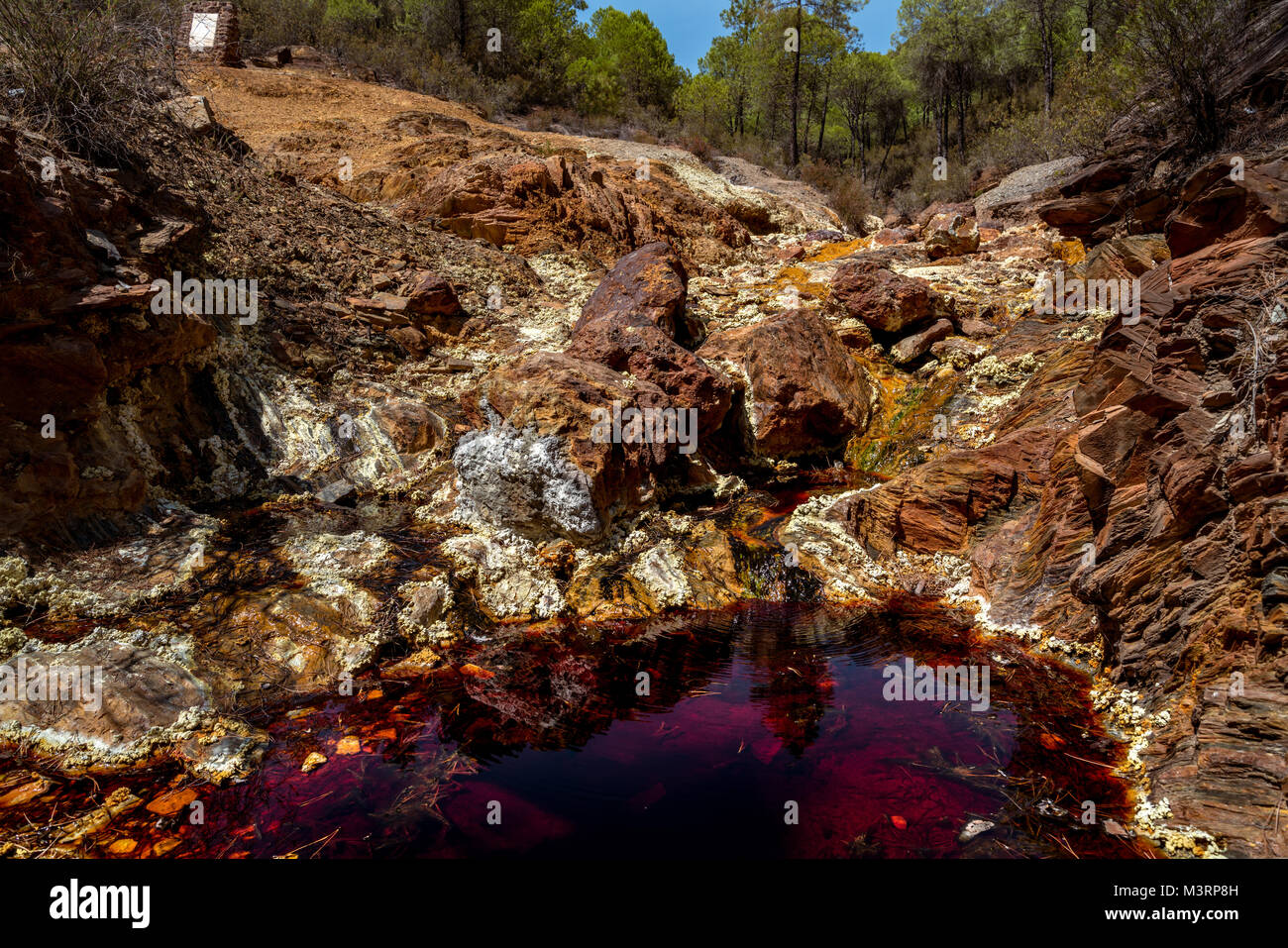 Fantastic colours of Rio Tinto. The river is famous for its deep red ...