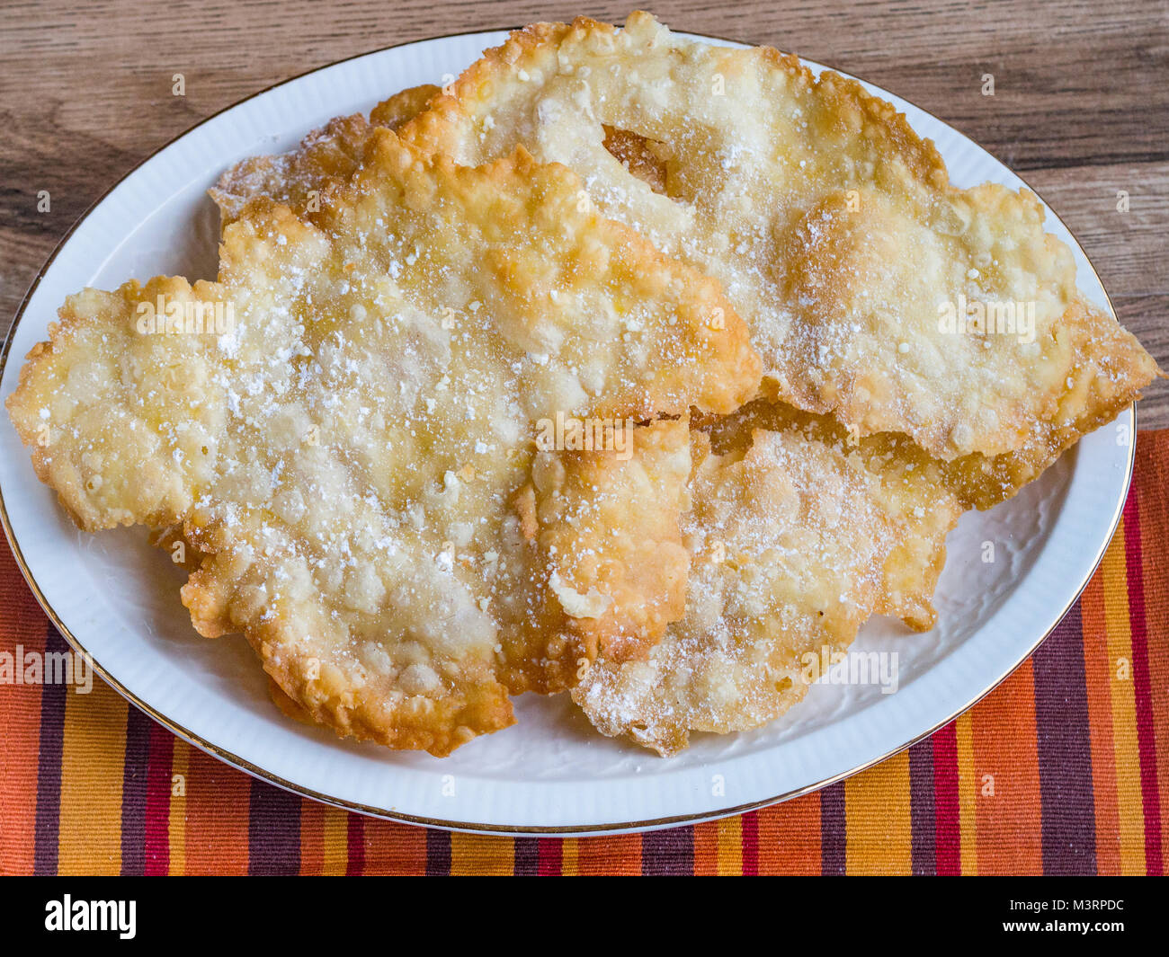 Orejas - Traditional dessert in carnival in Galicia (Spain Stock Photo ...