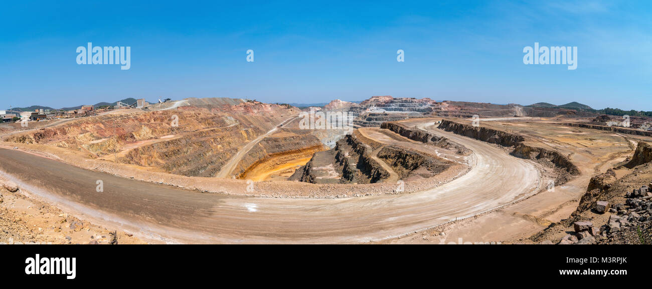 Cerro Colorado open cast mine. Riotinto, Huelva province of Andalusia ...