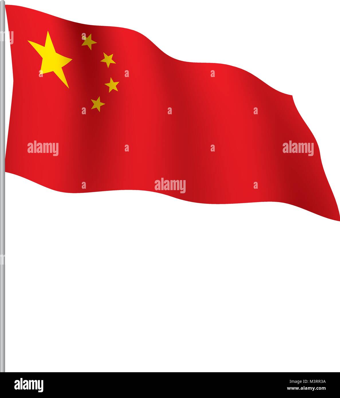 China flag, vector illustration Stock Vector Image & Art - Alamy