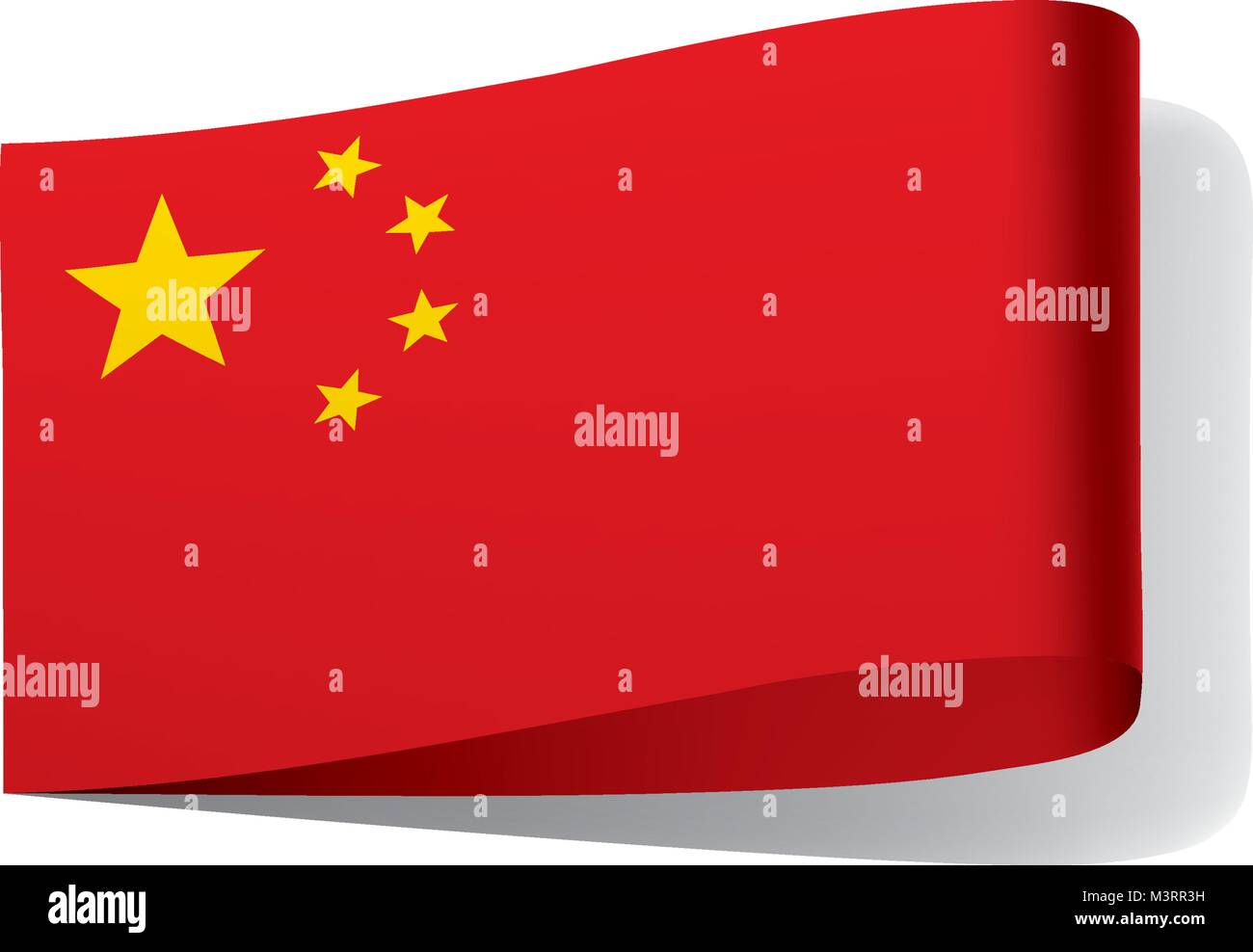 China flag, vector illustration Stock Vector Image & Art - Alamy