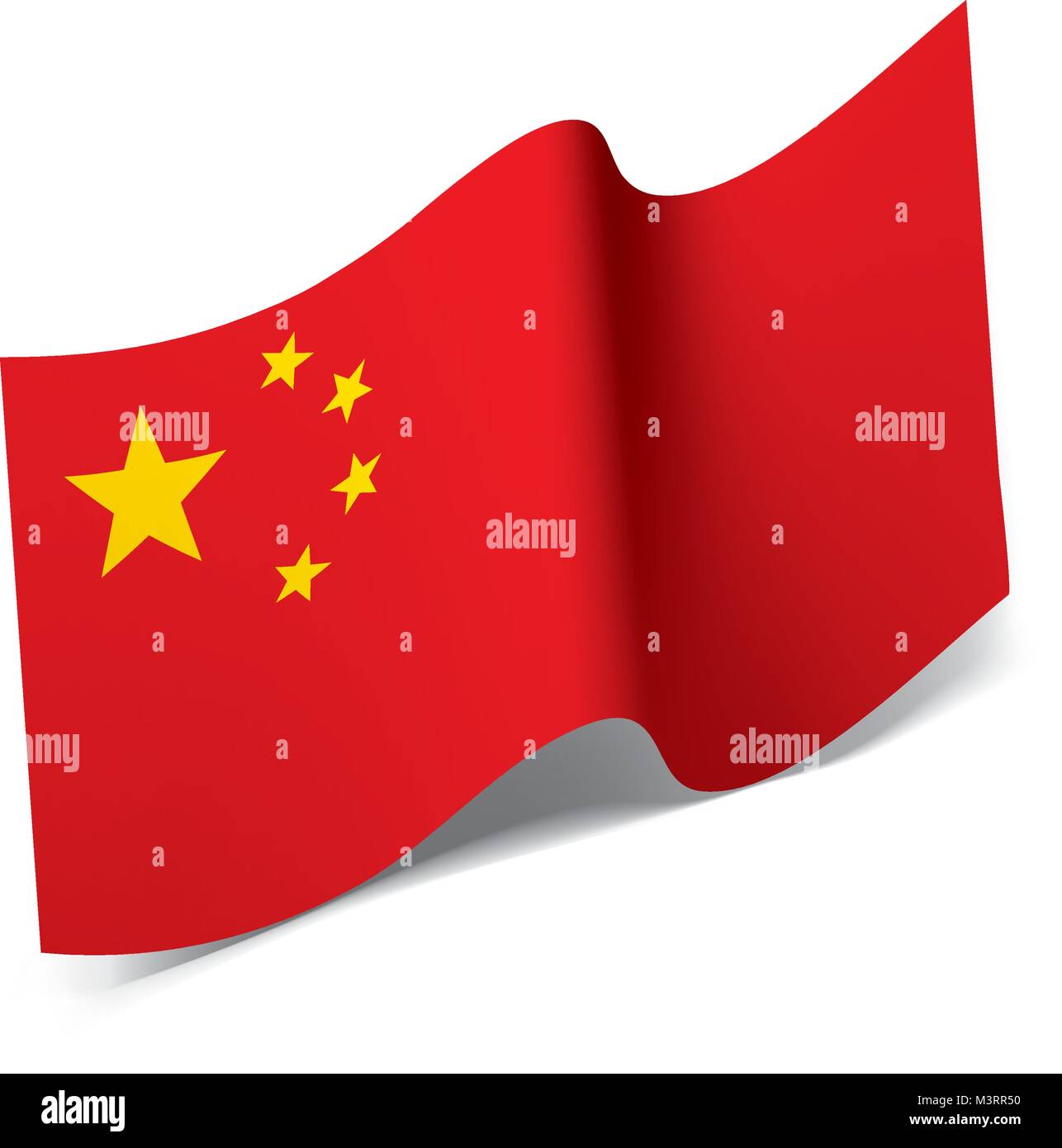 China flag, vector illustration Stock Vector Image & Art - Alamy